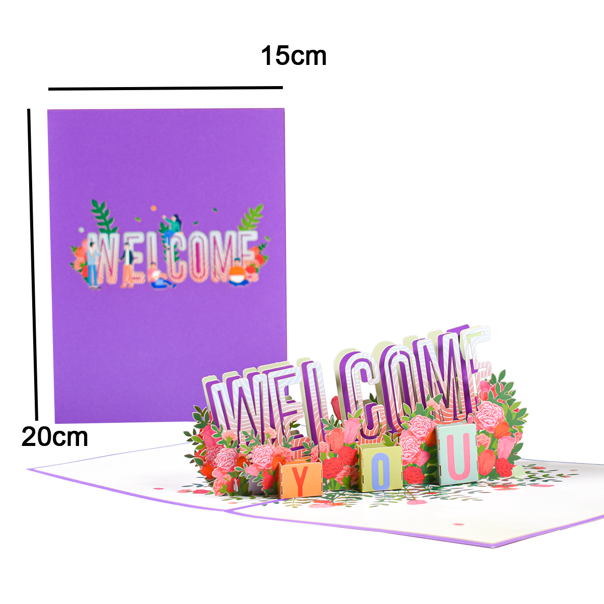 Welcome Pop Up Card Gift for the Company New Employee Welcomes Newcomer ...