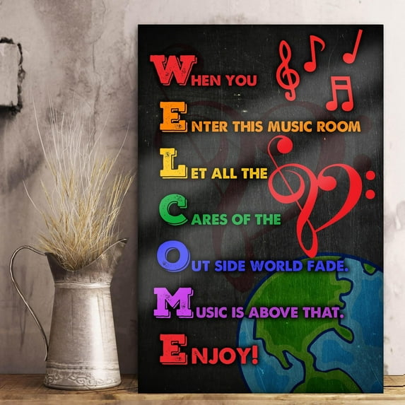 Welcome Posters for Elements Bulletin Board Musical Education Decor ...