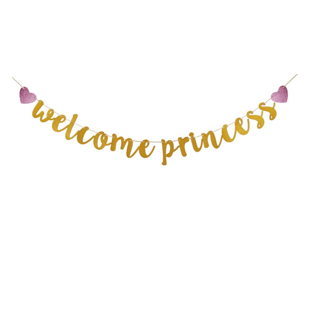 Welcome Princess Banner, Baby Shower Party Sign, MHD1Gender Reveal ...