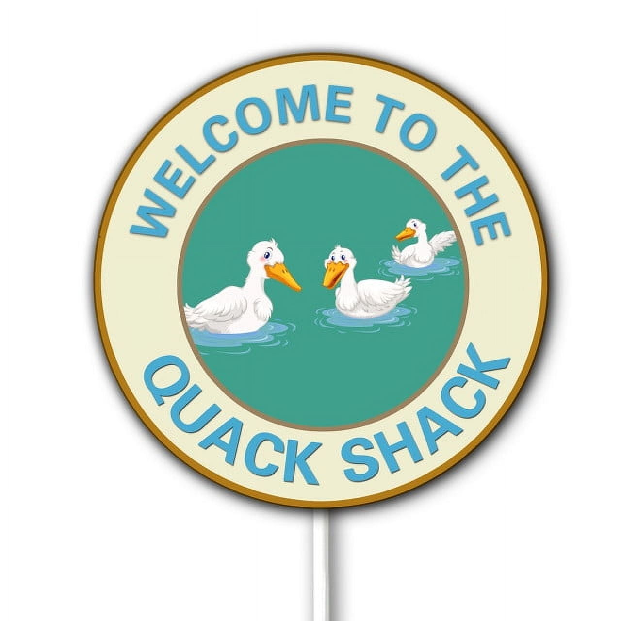 Welcome to the Quack Shack Sign Duck Coop House Sign Metal Duck Hutch ...