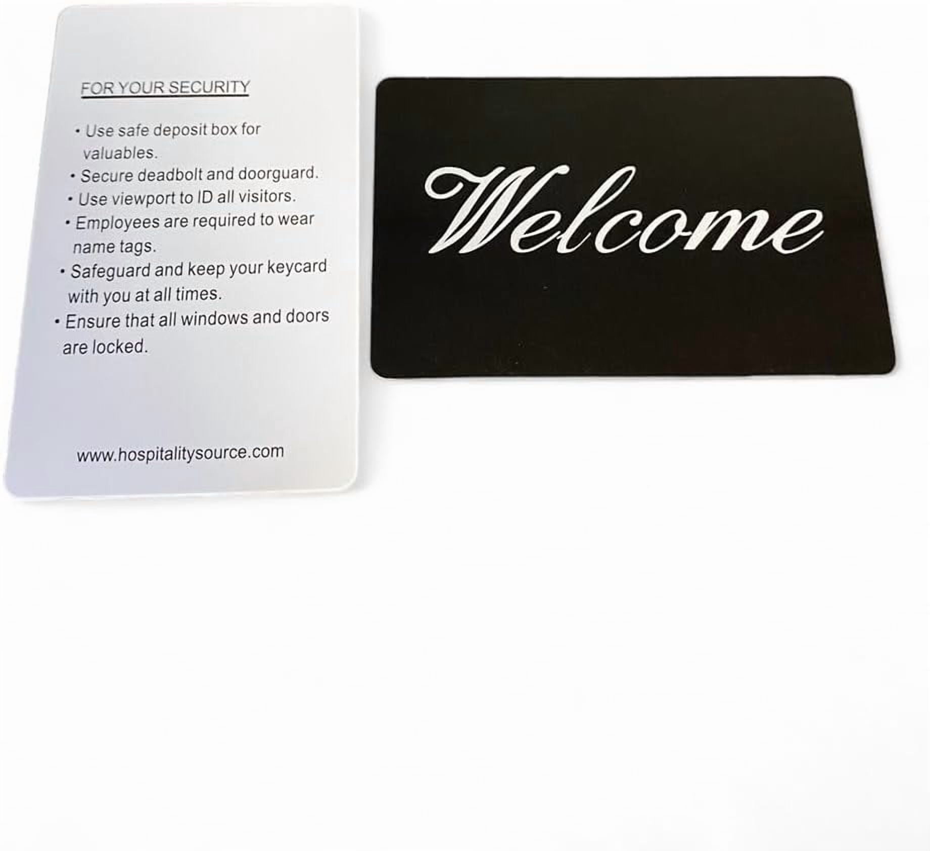 Welcome RFID Hotel Room Key Cards Pack of 200 - S50 Chip Type - Walmart.com