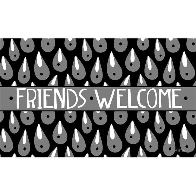 Welcome Rain Drops- Black - Walmart.com