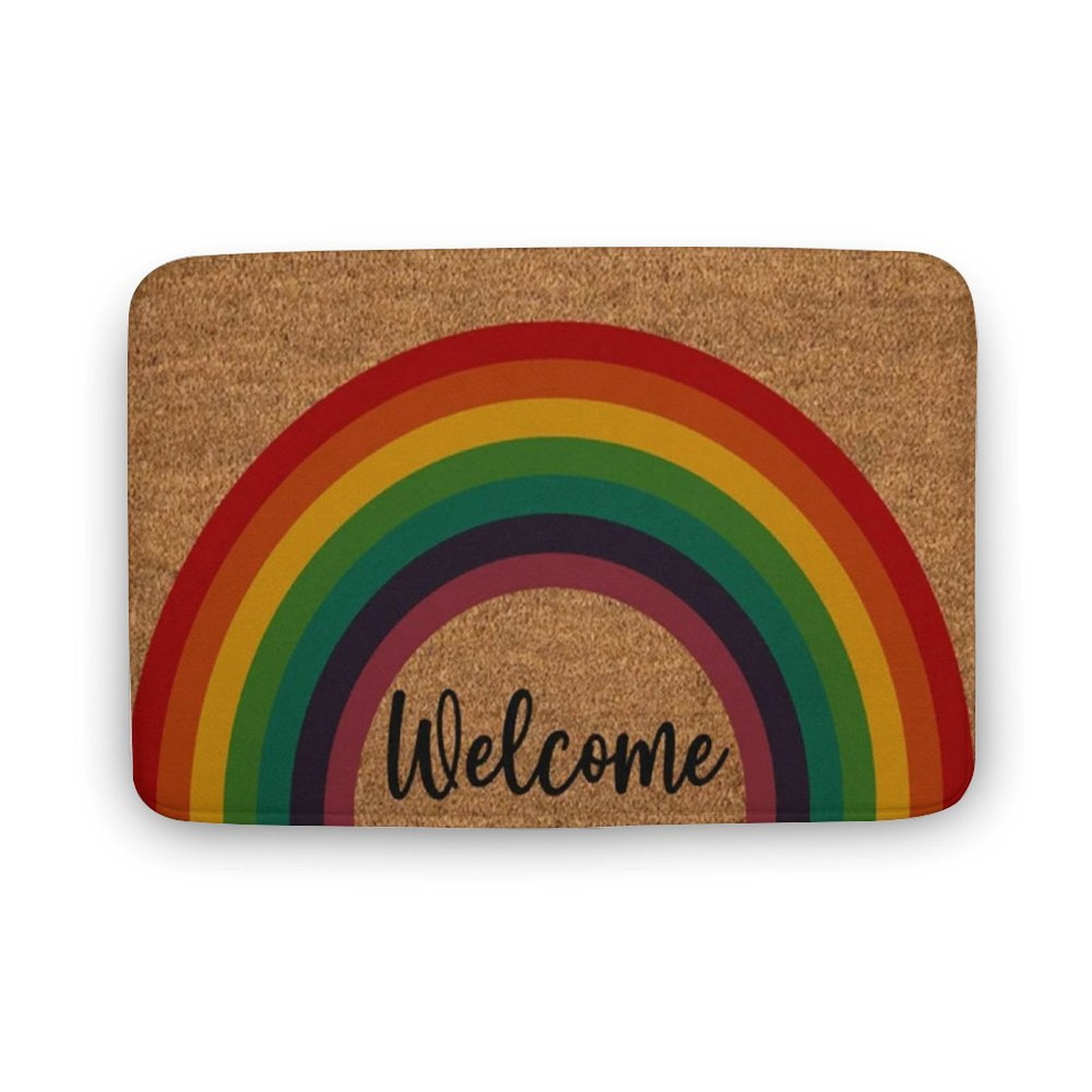 Welcome Rainbow Door Mat, Rainbows Doormat,Welcome Doormat, Rainbow Mat ...