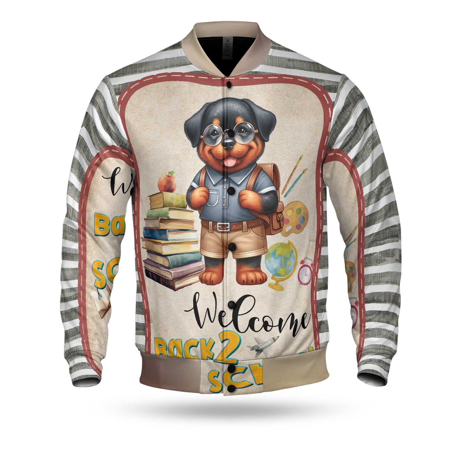 Welcome Rottweiler Back to School Vintage Retro All Over Print 3D ...