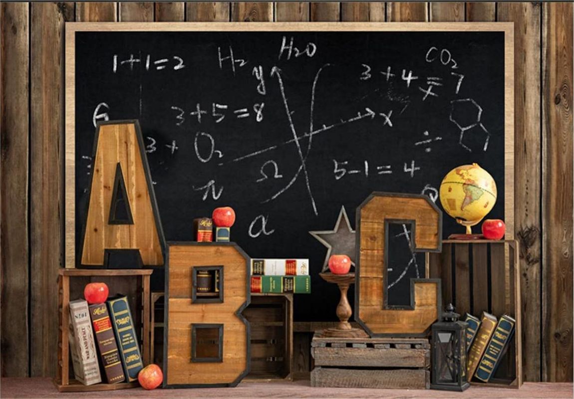 Welcome School Classroom Colorful Wood Wall ABC Freedom Background ...