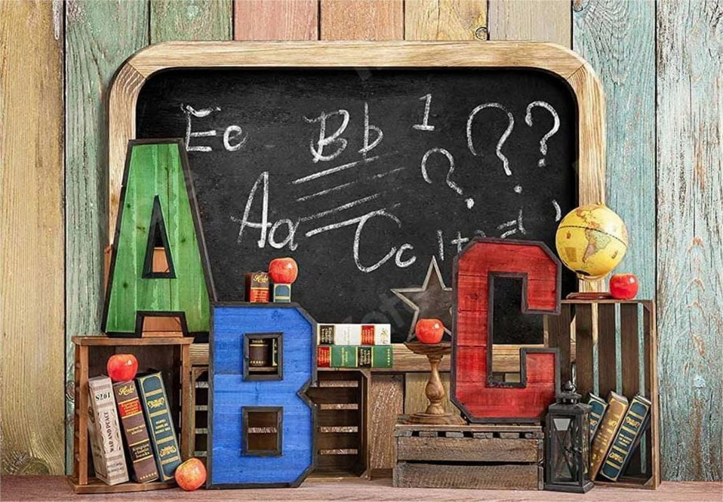 Welcome School Classroom Colorful Wood Wall ABC Surprise Custom ...