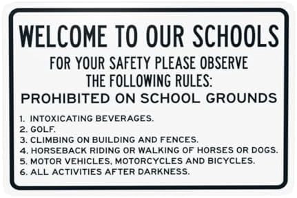 Welcome To Our Schools For Your Safety Please Observe The Following ...