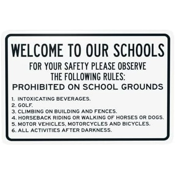 Welcome To Our Schools For Your Safety Please Observe The Following ...