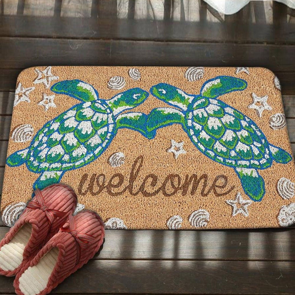 Welcome Sea Turtle Doormat 16X24 Inch/40x60 CM - Walmart.com