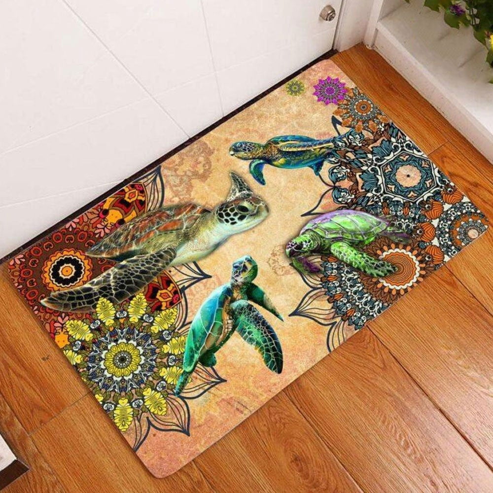 Welcome Sea Turtle Family Doormat 16X24 Inch/40x60 CM - Walmart.com