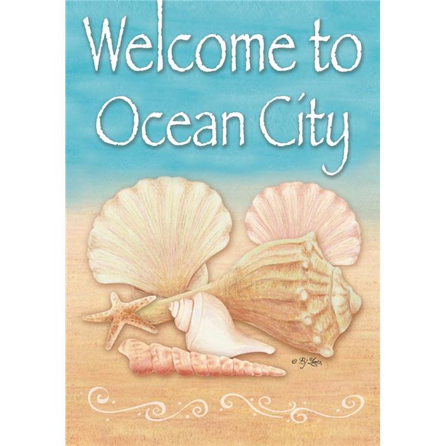 Welcome Shells-Ocean City House Flag - Walmart.com