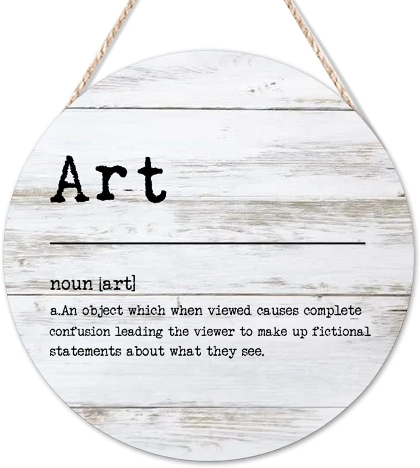 Welcome Sign Art Definition Round Wood Signs Vintage Word Description ...
