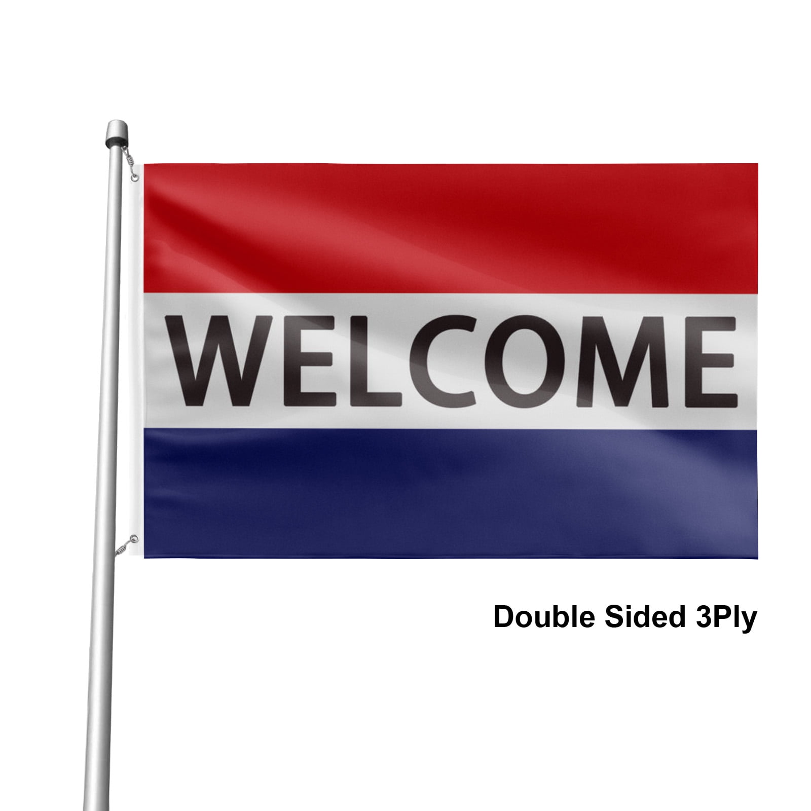 Welcome Sign Business Flag 2x3ft Double Sided 3 Ply Heavy Duty Flags ...