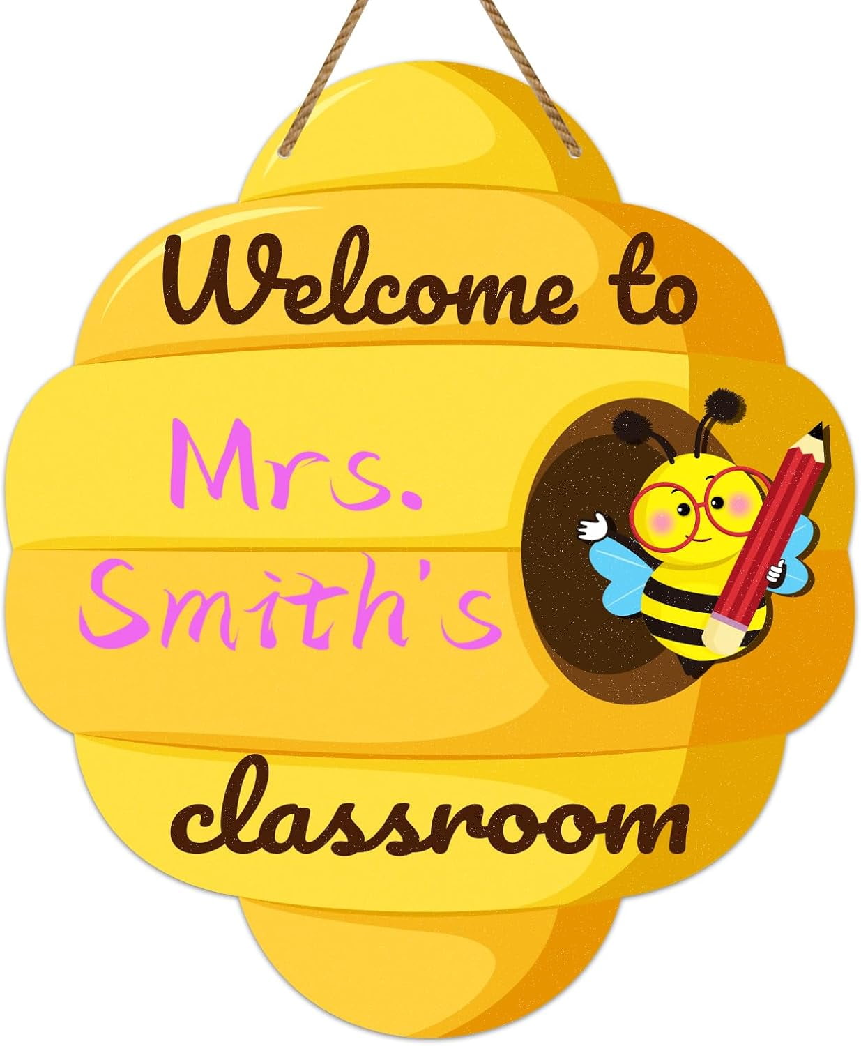 Welcome Sign for Classroom - 10''x11.8'' Personalized Welcome to Our ...