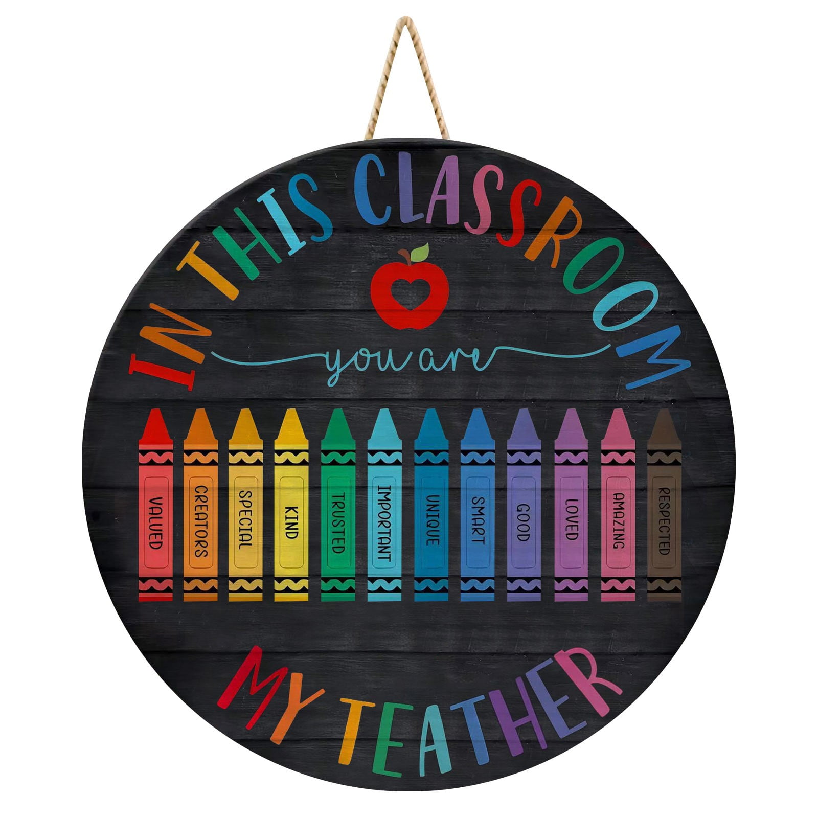 Welcome Sign for Classroom Decorations 11.8" Personalized Teacher ...