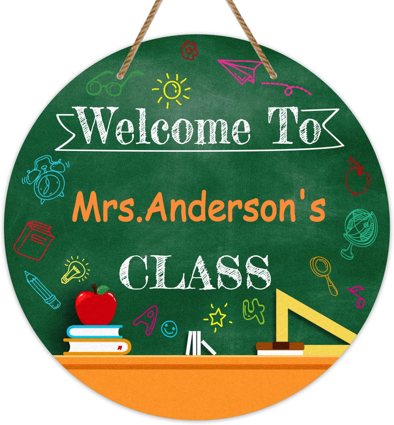 Welcome Sign for Classroom Door Decorations 11.5" Welcome to Our ...