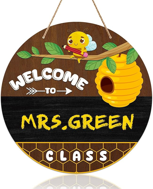 Welcome Sign for Classroom Door Decorations 11.5" Welcome to Our ...
