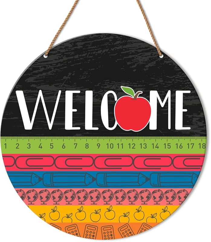 Welcome Sign for Classroom Door, Teacher Door Sign Preschool Decor ...
