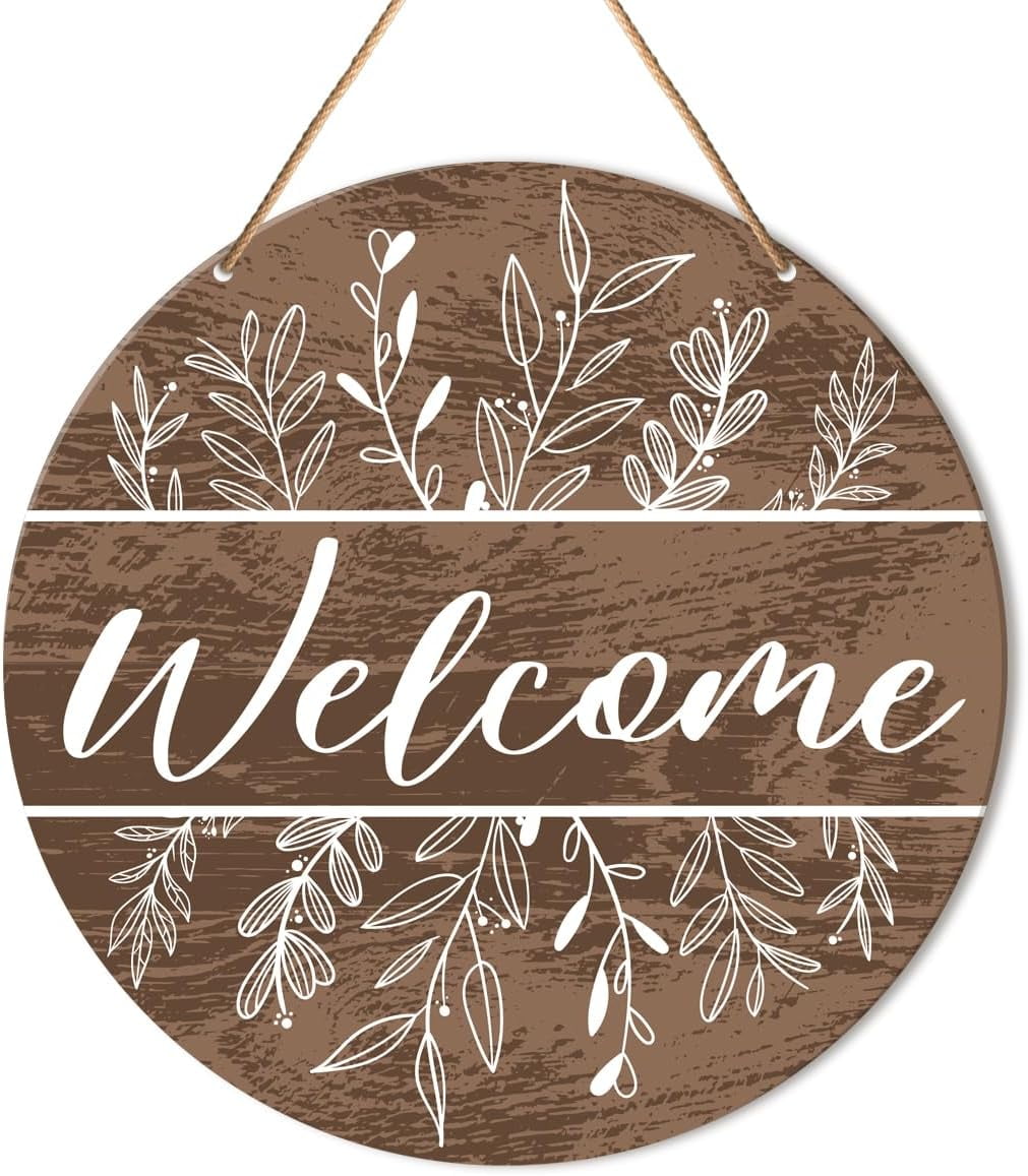 Welcome Sign Decoration Hanging Farmhouse Wall Sign Decoration, Porch ...