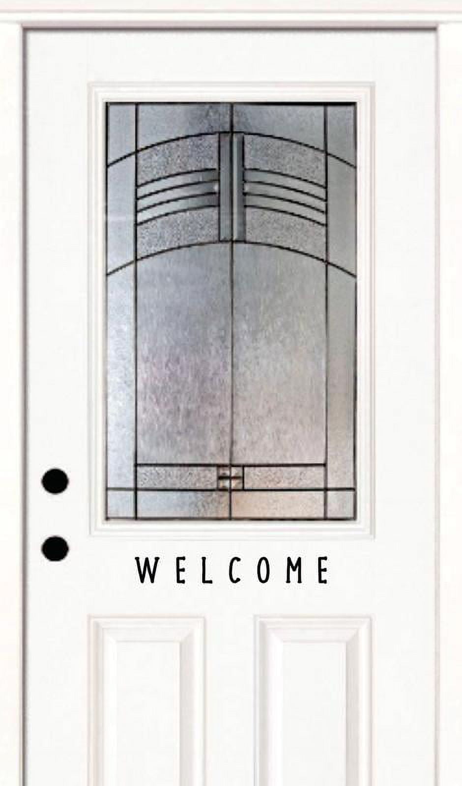 Welcome Sign Door Decor Stylish Art Text Lettering Quote Custom Wall ...