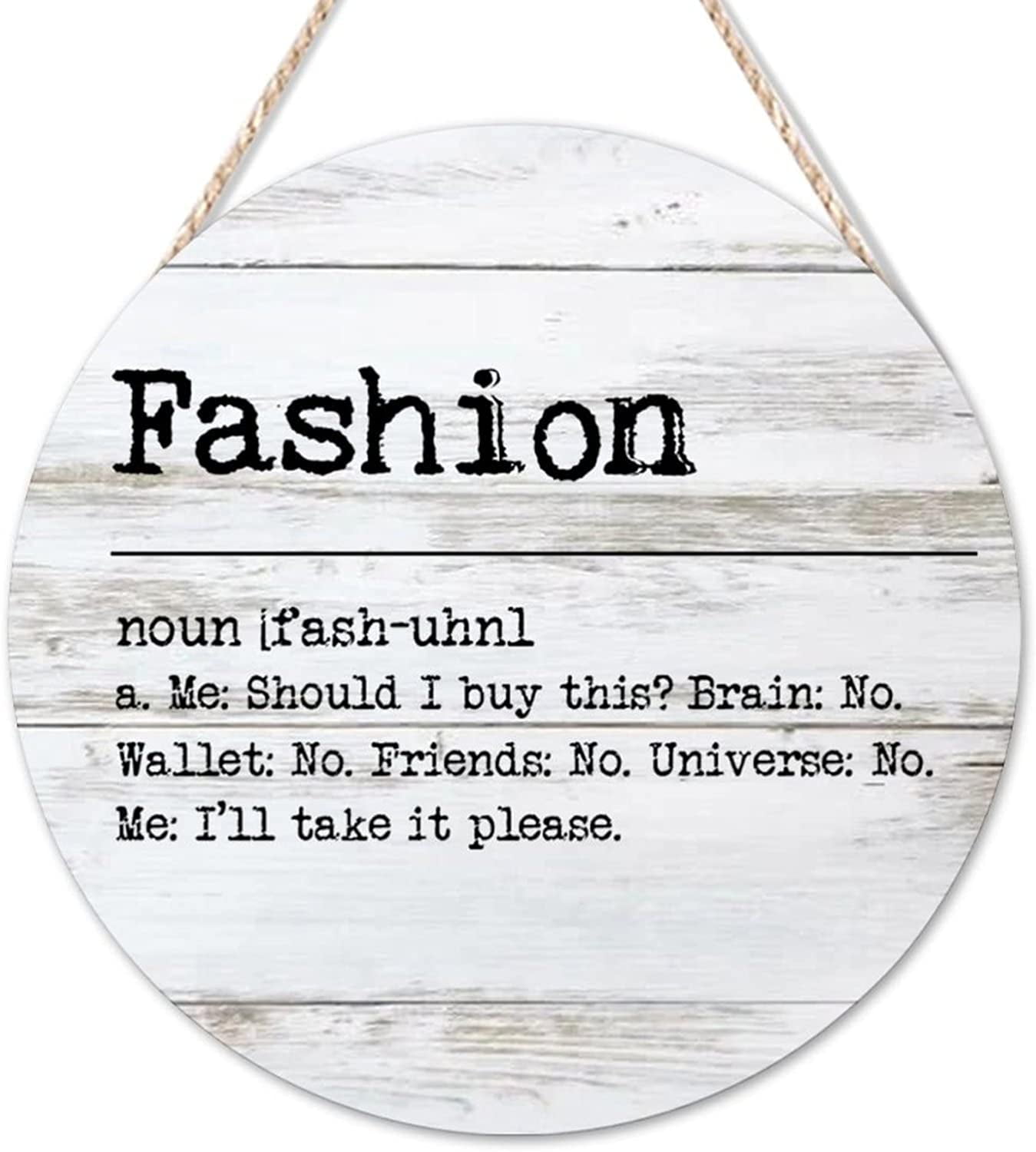 Welcome Sign Fashion Definition Round Wooden Sign Word Description Wood ...