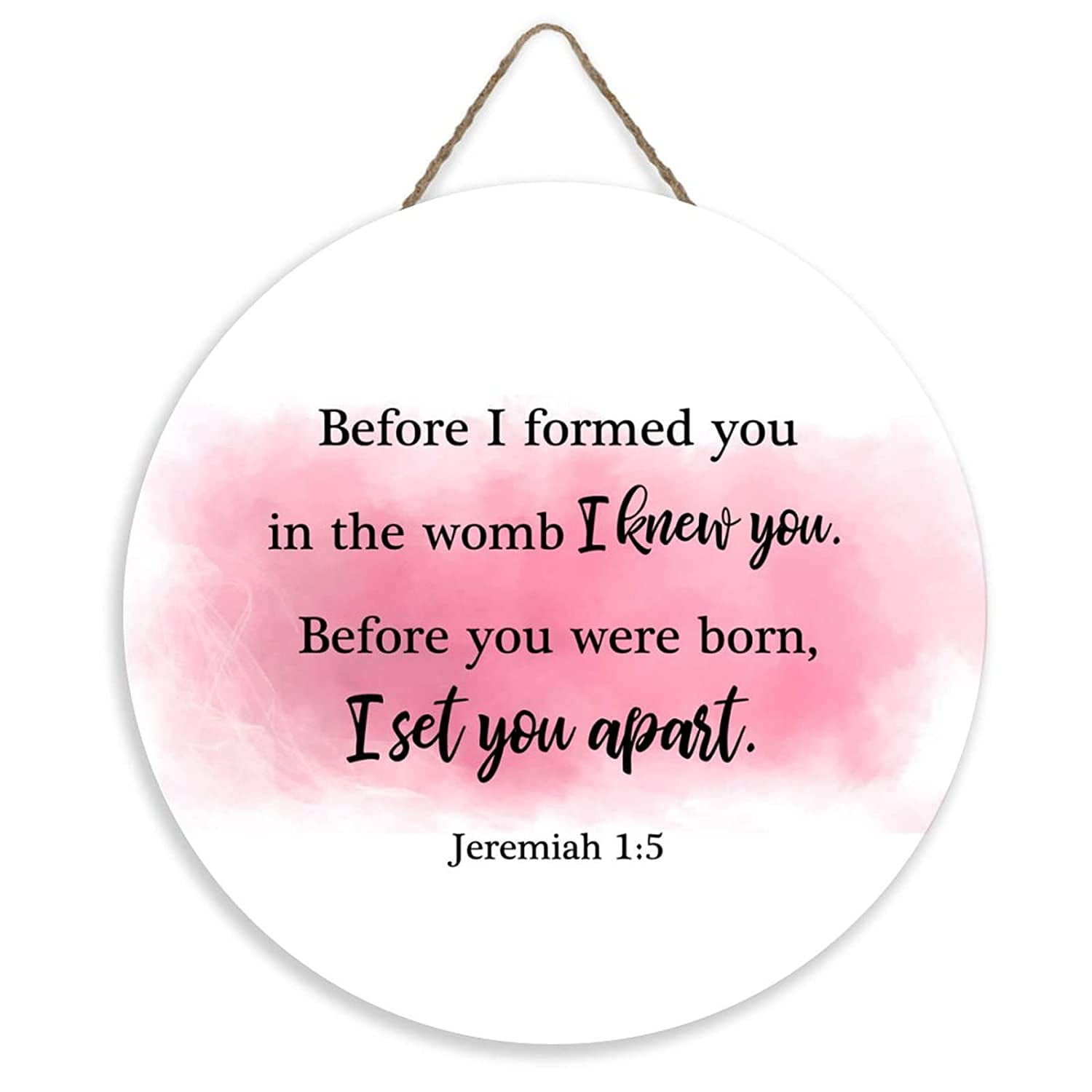 Welcome Sign Front Door Decoration, Before I Formed You in The Womb I ...