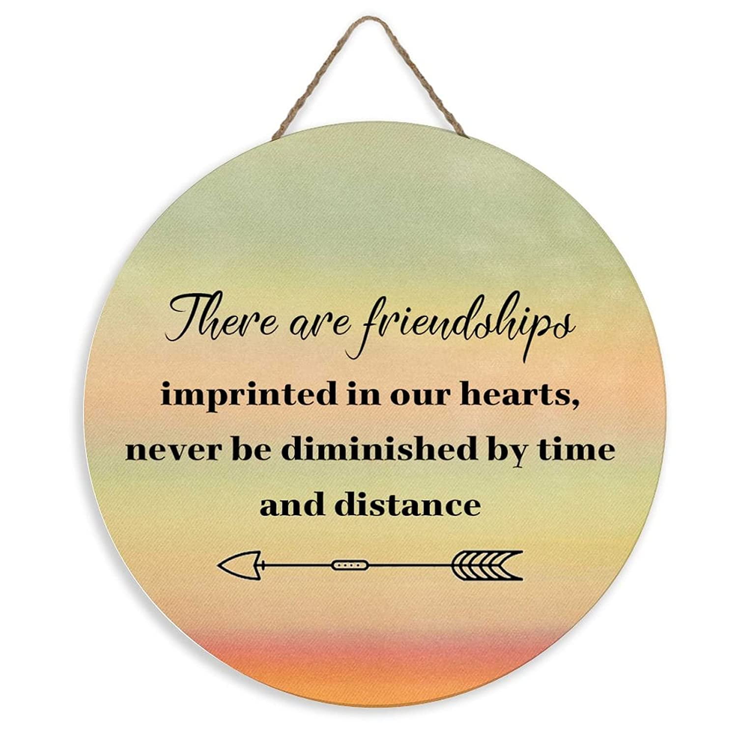 Welcome Sign Front Door Decoration, There Are Friendships Imprinted in ...