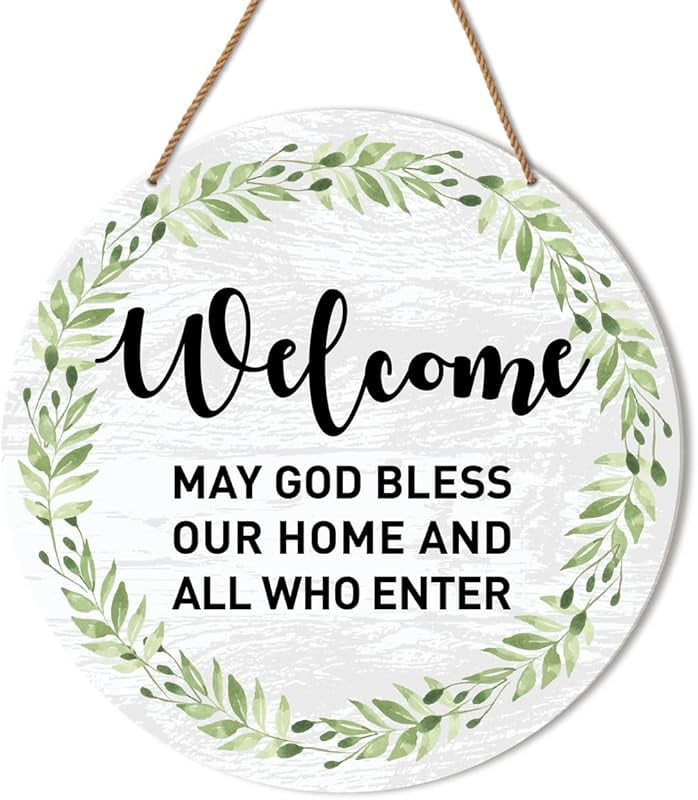 Welcome Sign for Front Door, Home Office Business beautiful Welcome ...
