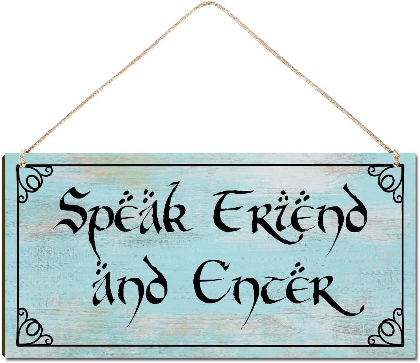 Welcome Sign for Front Door Outside Funny Porch Signs Outdoor Speak ...