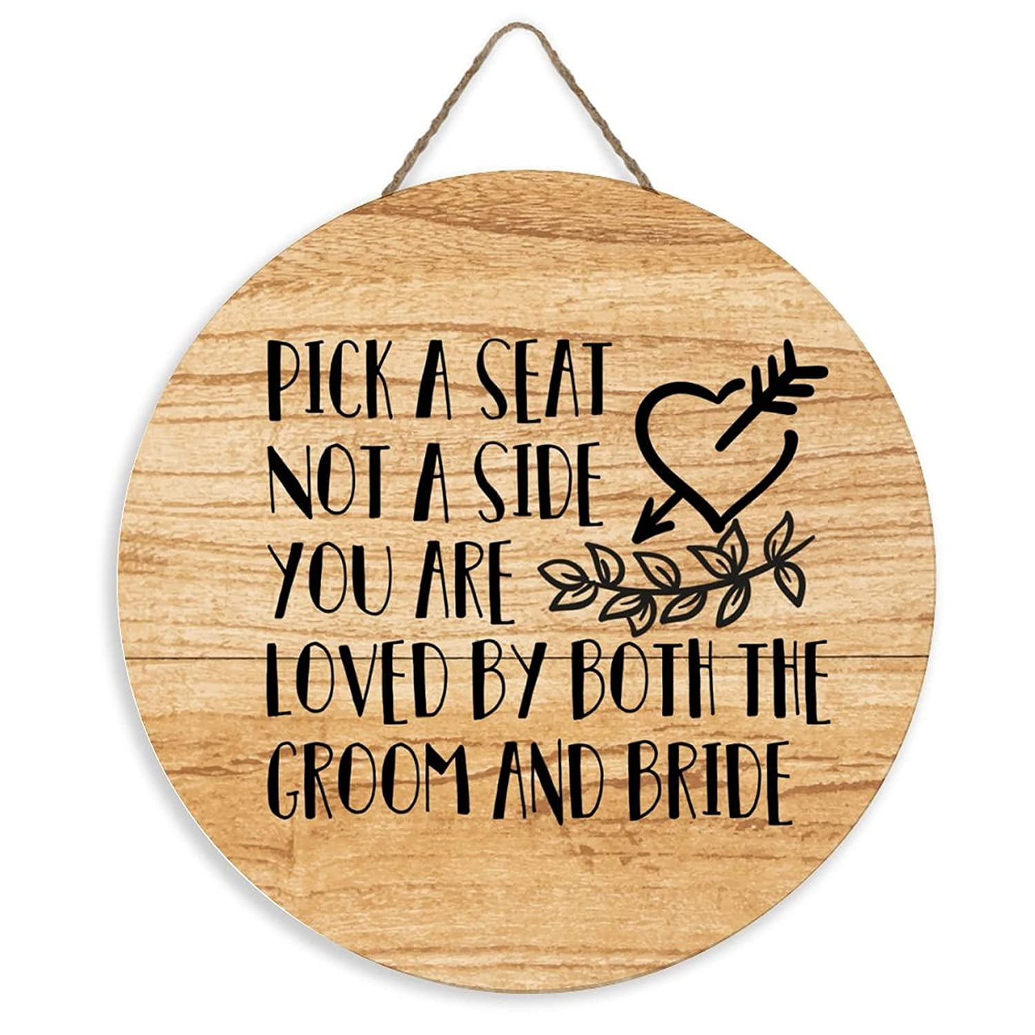 Welcome Sign for Front Door Pick A Seat Not A Side You Are Loved by ...