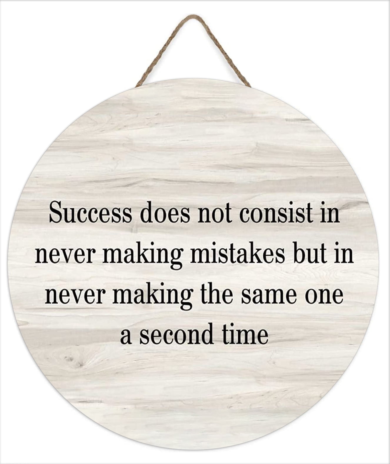 Welcome Sign for Front Door Success Does Not Consist in Never Making ...