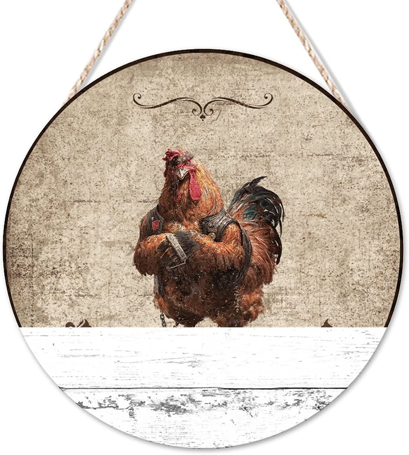 Welcome Sign Good Morning America Round Wooden Sign Farm Sweet Farm ...