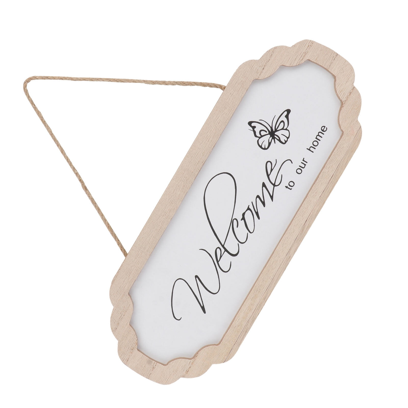 Welcome Sign Hanging Wall for Store Wooden Door Ornament Emblems Indoor ...