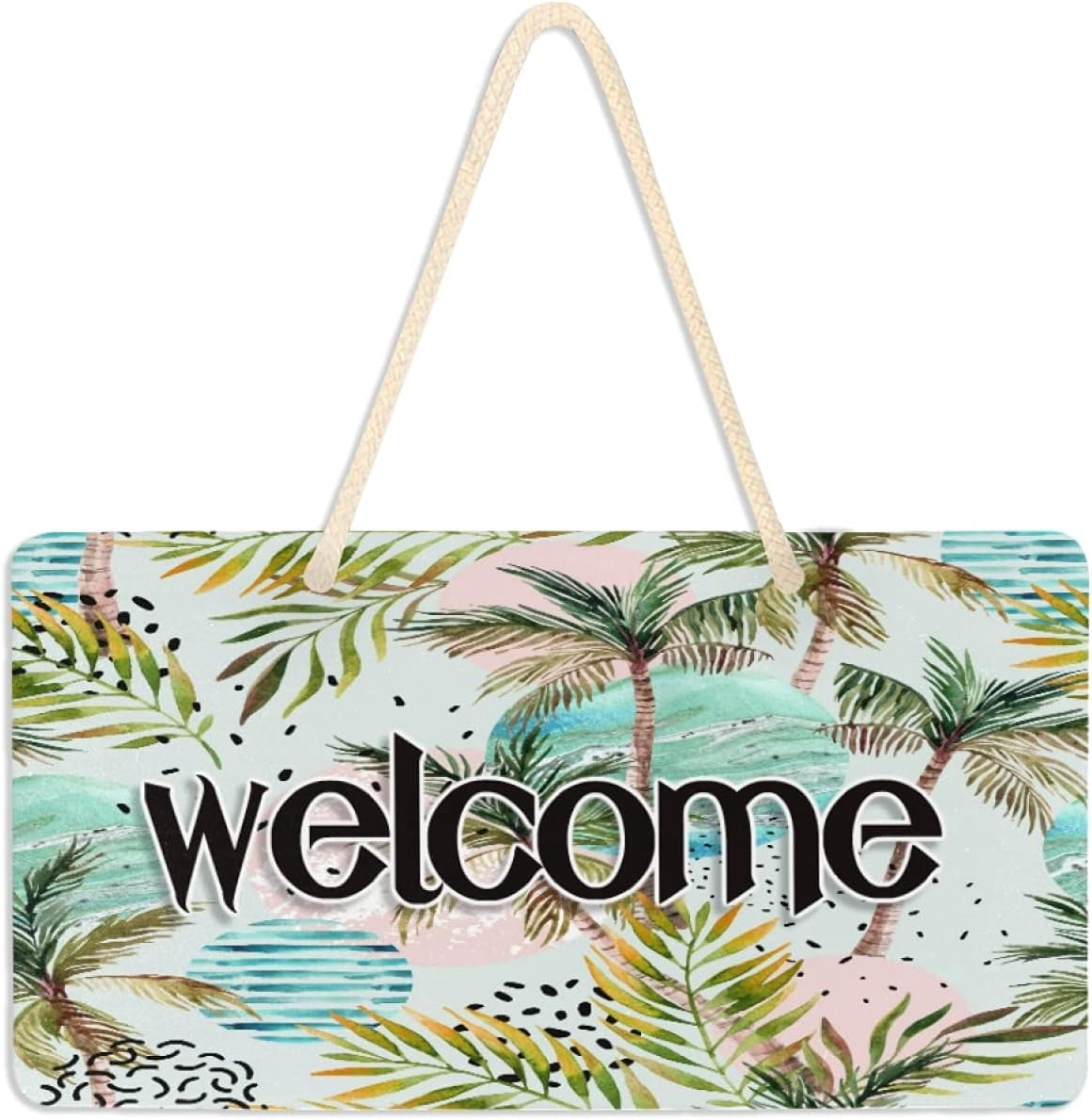 Welcome Sign Hello Front Door Sign,Hanging Welcome Sign for Farmhouse ...
