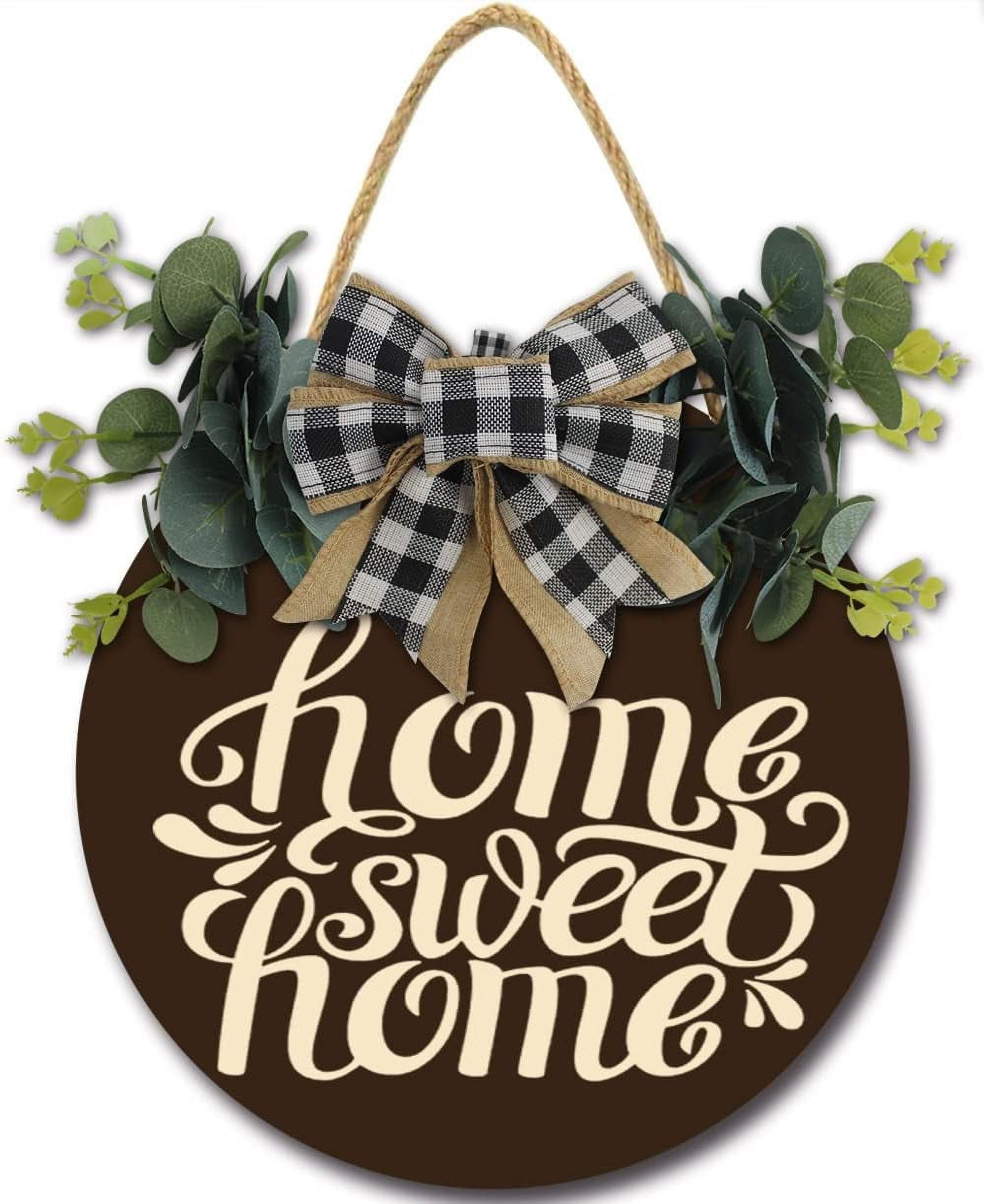 Welcome Sign Home Sweet Home for Front Porch Door Decor - Farmhouse ...