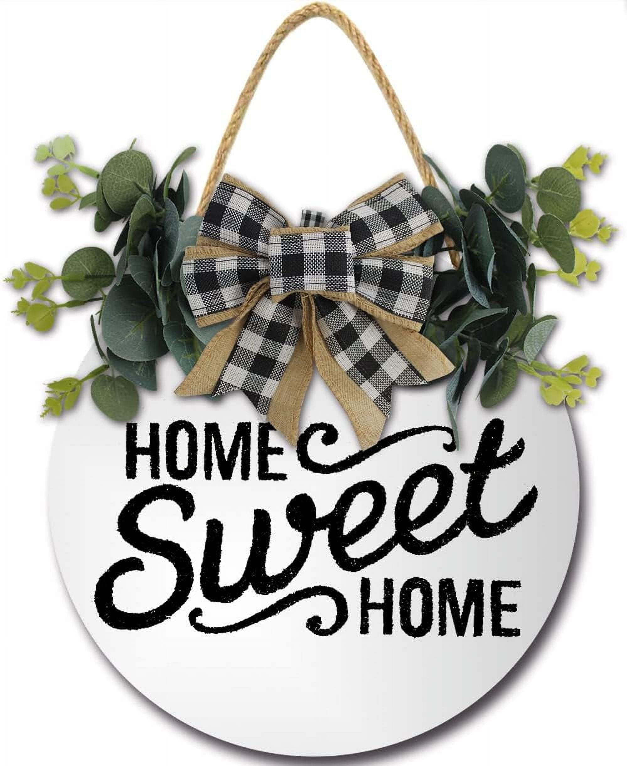 Welcome Sign Home Sweet Home for Front Porch Door Decor - Farmhouse ...