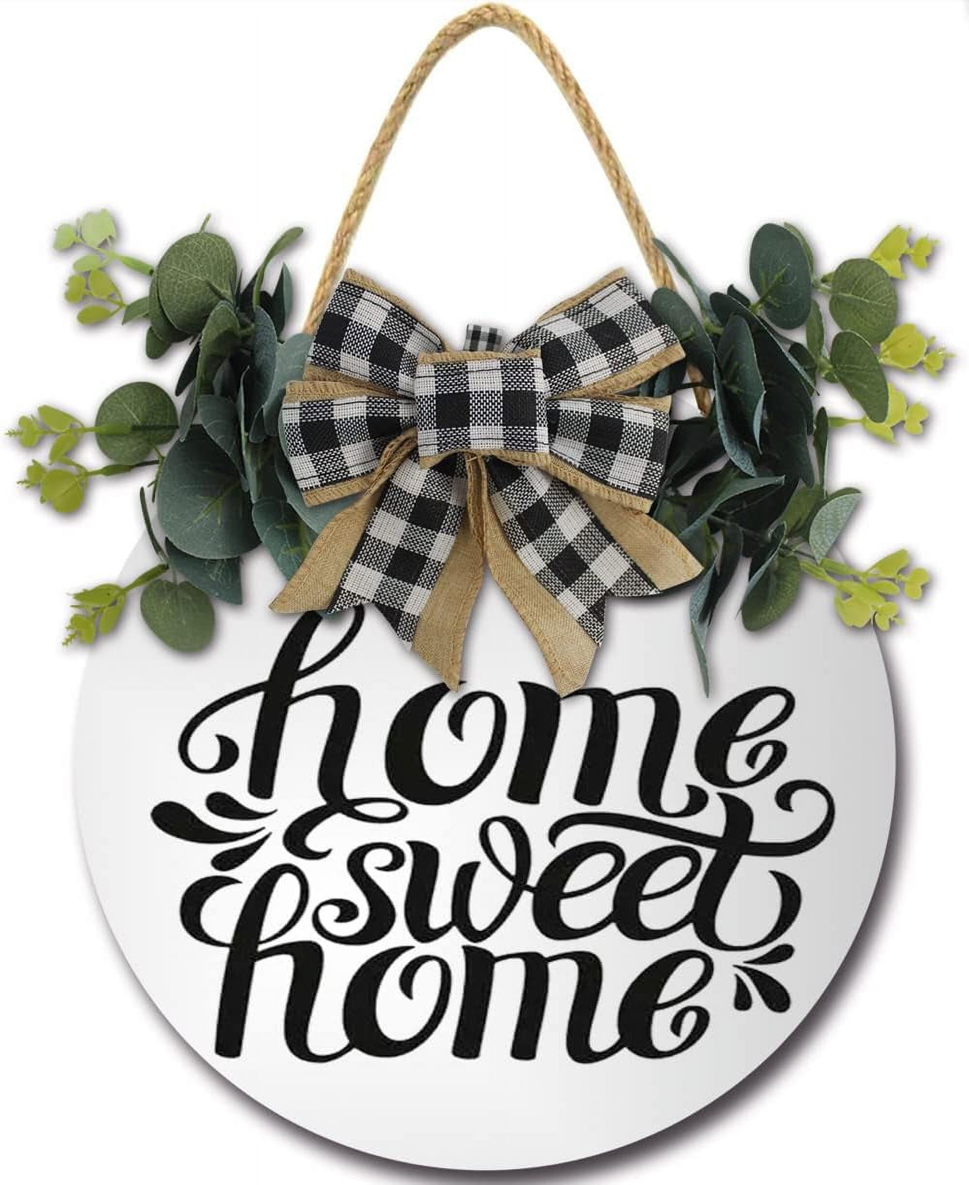 Welcome Sign Home Sweet Home for Front Porch Door Decor - Farmhouse ...