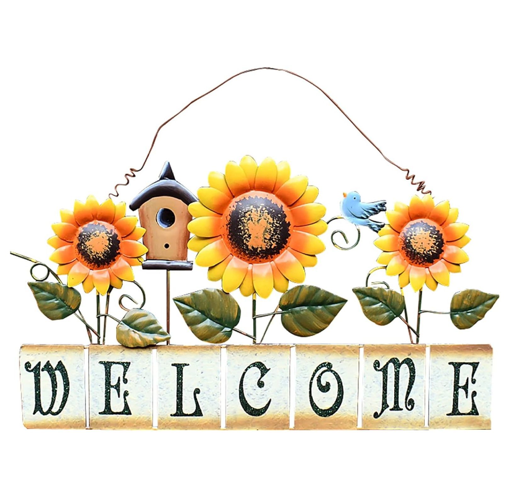 Welcome Sign Metal Hanging Welcome Plaque for Wall Front Door ...