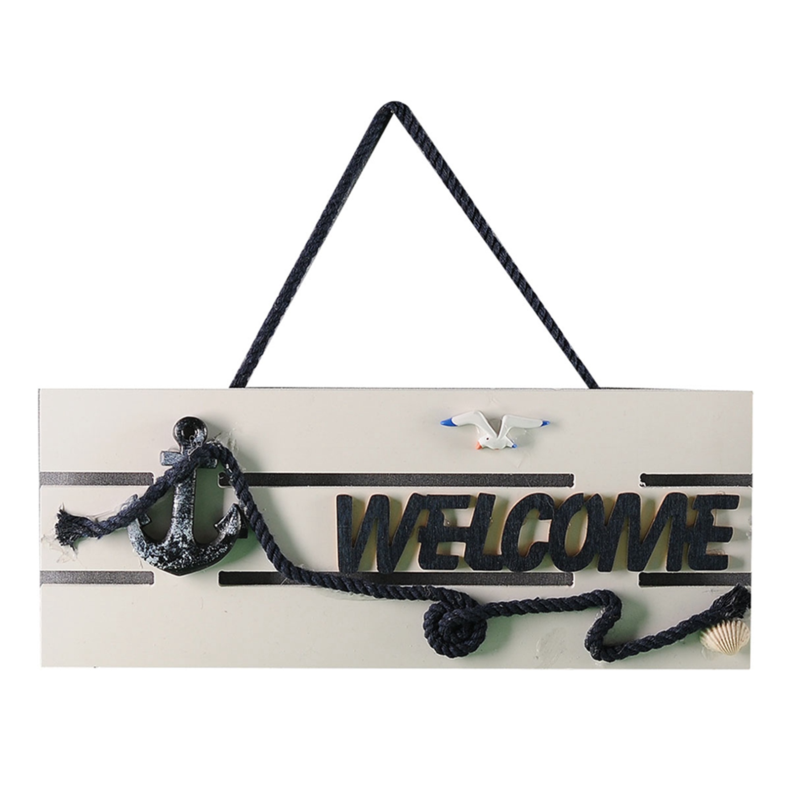 Welcome Sign Ocean Style Hanging Wall Sign Decoration for Front Door ...