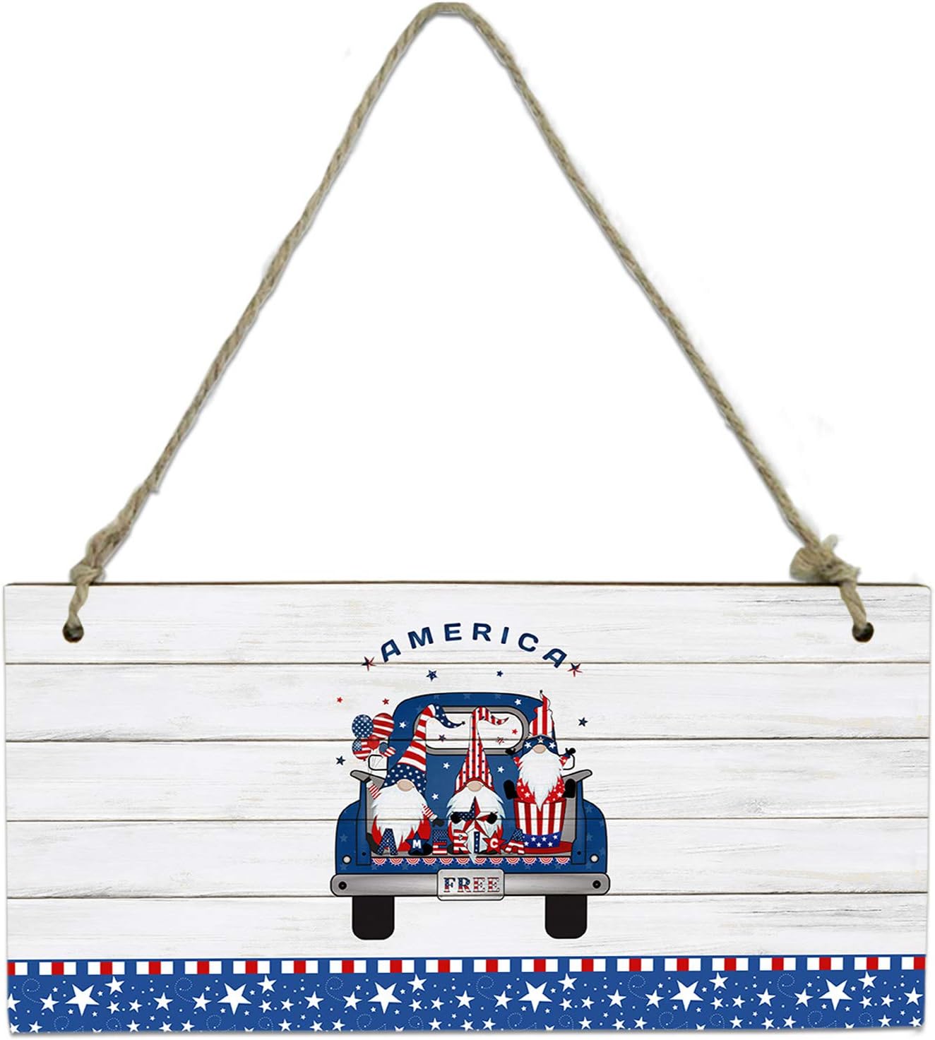 Welcome Sign,Wall Hanging Decorative Wood Sign,Independence Day Trcuk ...