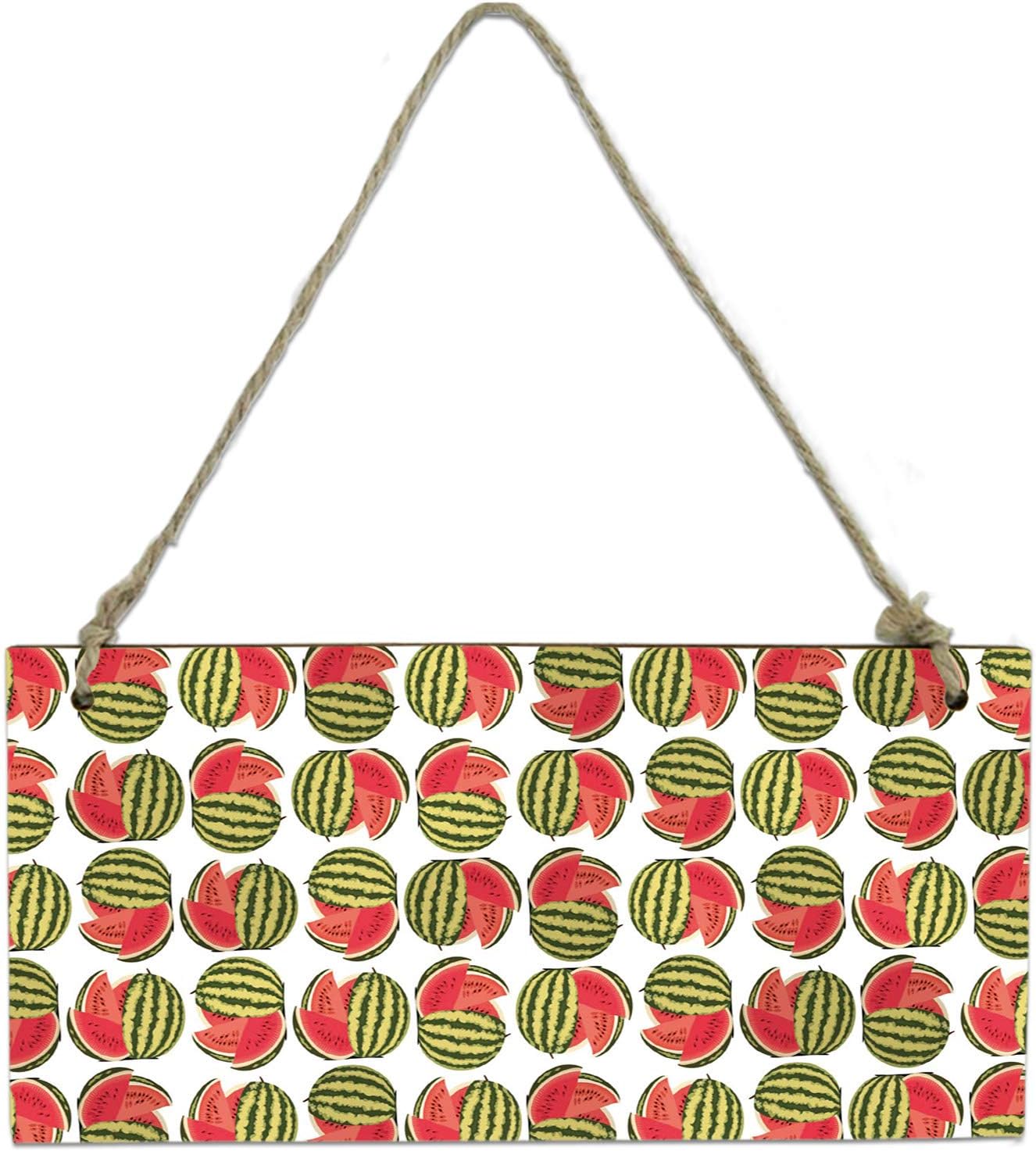 Welcome Sign,Wall Hanging Decorative Wood Sign,Summer Fruits Spread The ...