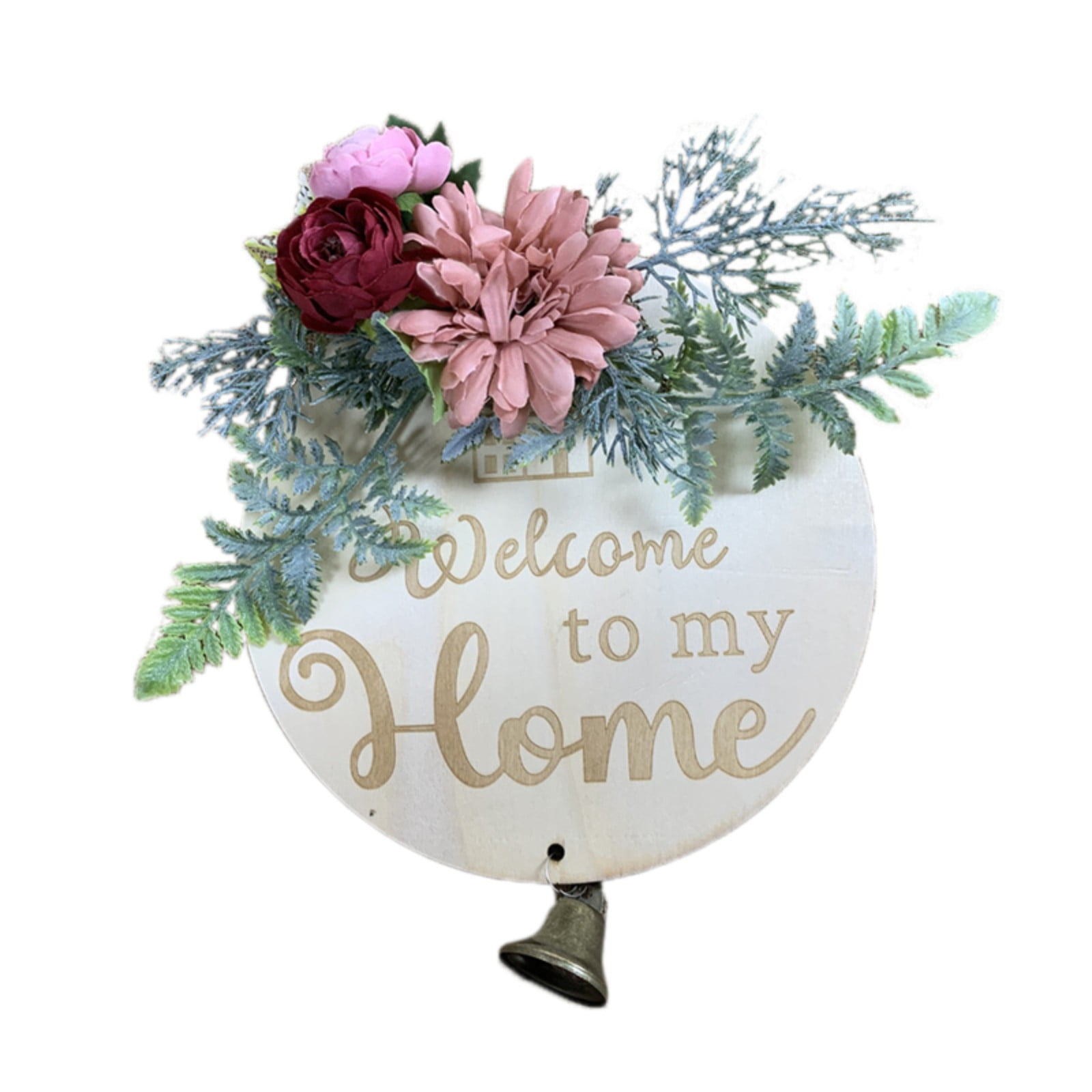 Welcome Sign Wood Flower Spring Door Sign Wedding Door Sign Welcome ...