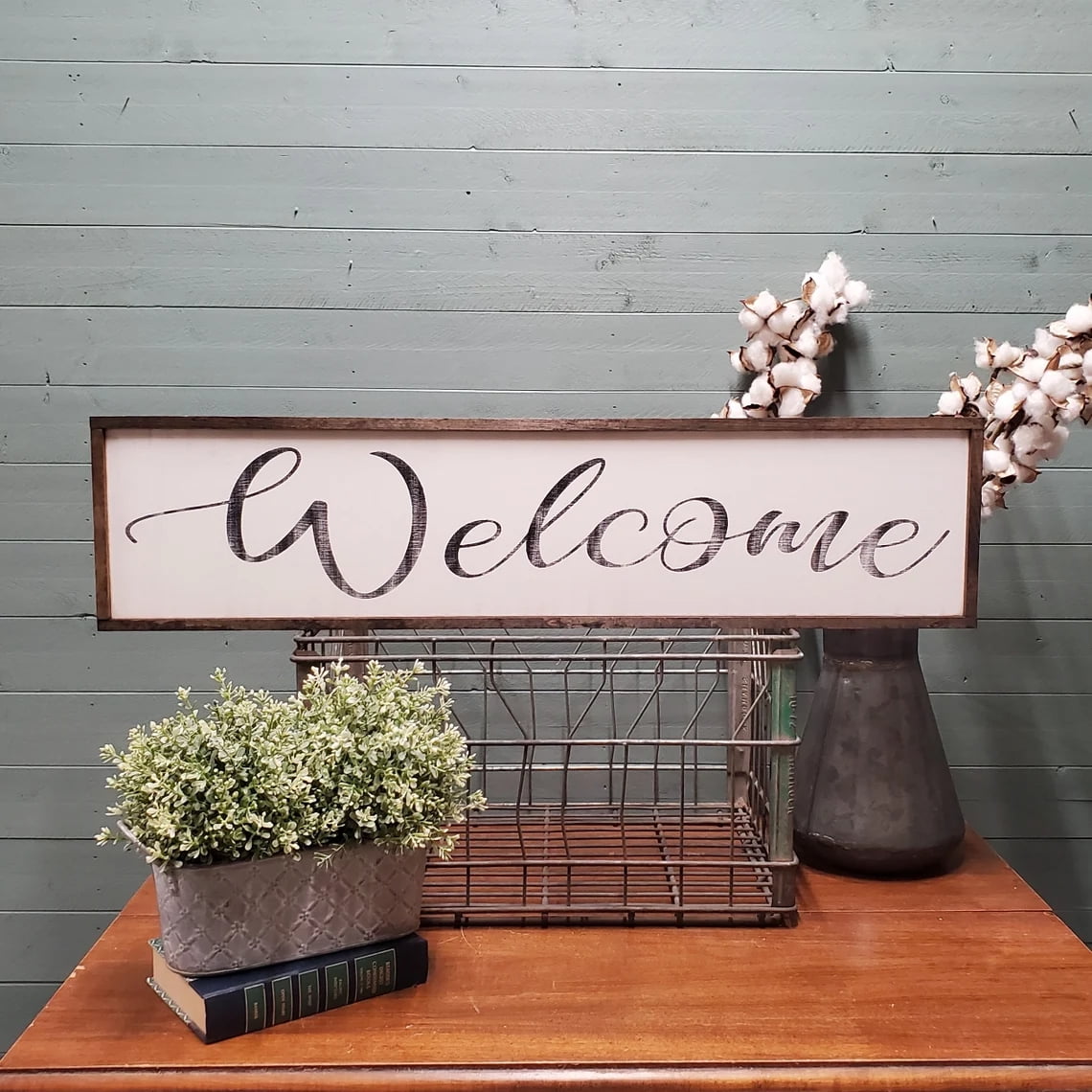 Welcome Sign, Wood Welcome Sign, Rustic Welcome Sign, Farmhouse Style ...