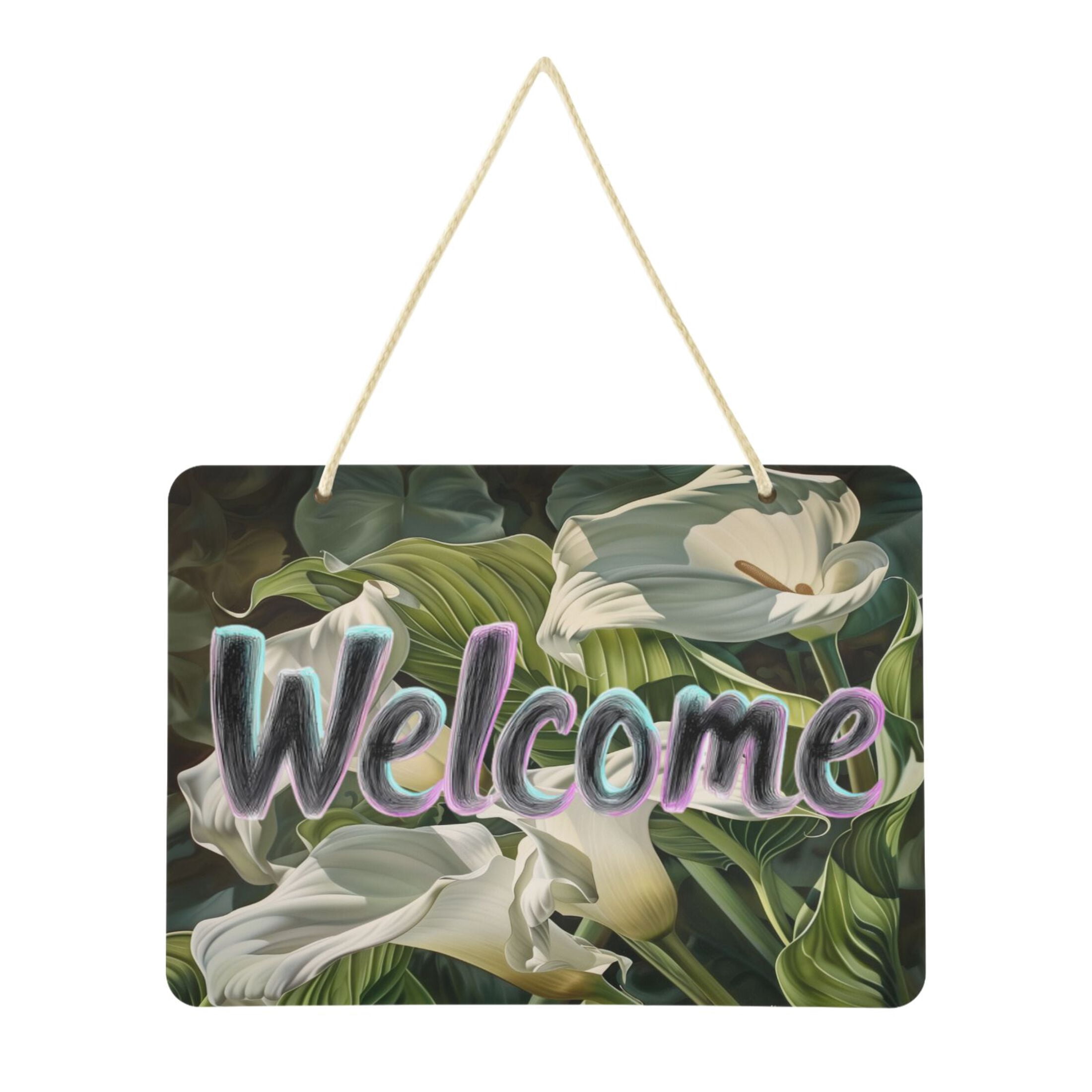Welcome Sign for Front Door Farmhouse Wall Porch Fall Home Outside ...