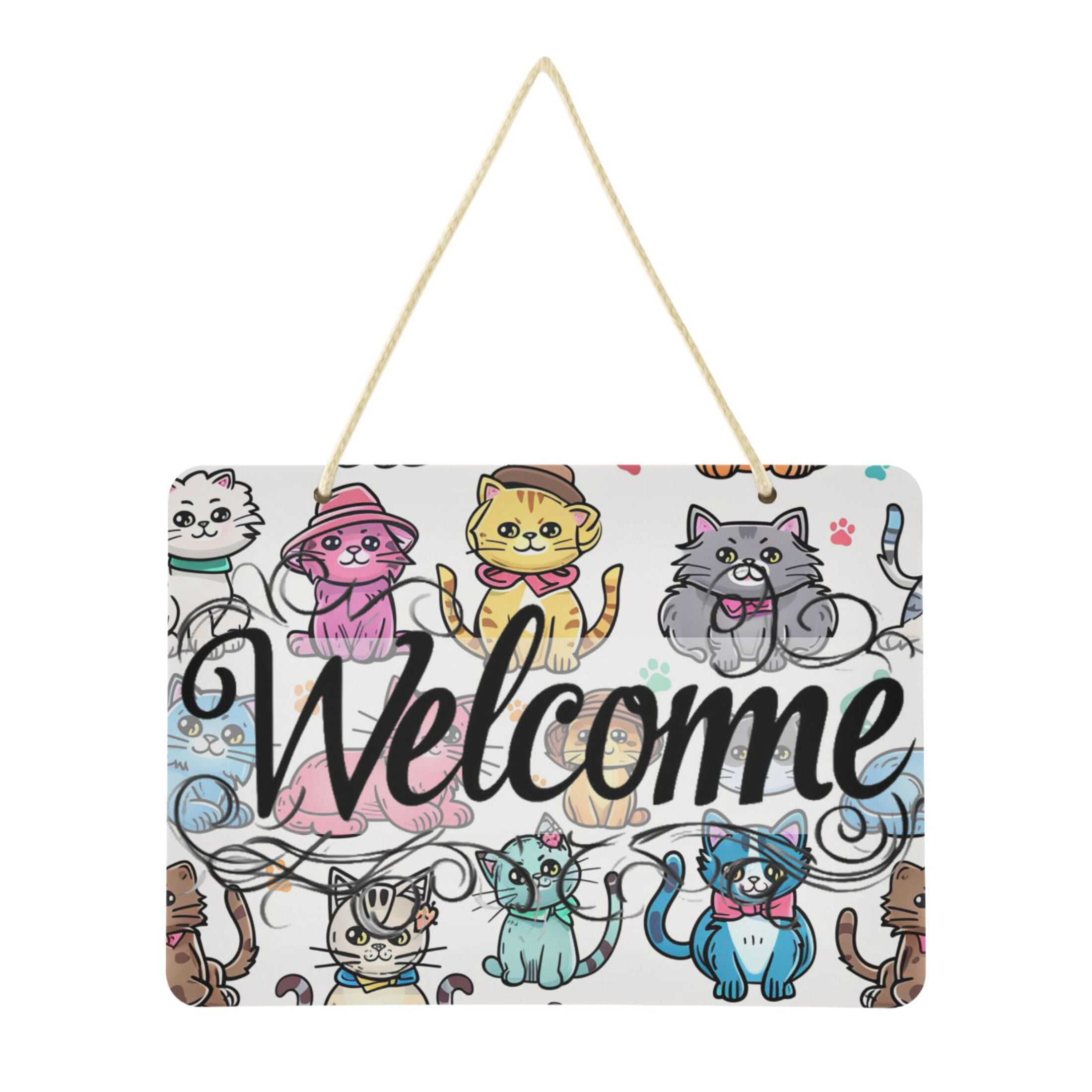 Welcome Sign for Front Door Farmhouse Wall Porch Fall Home Outside ...