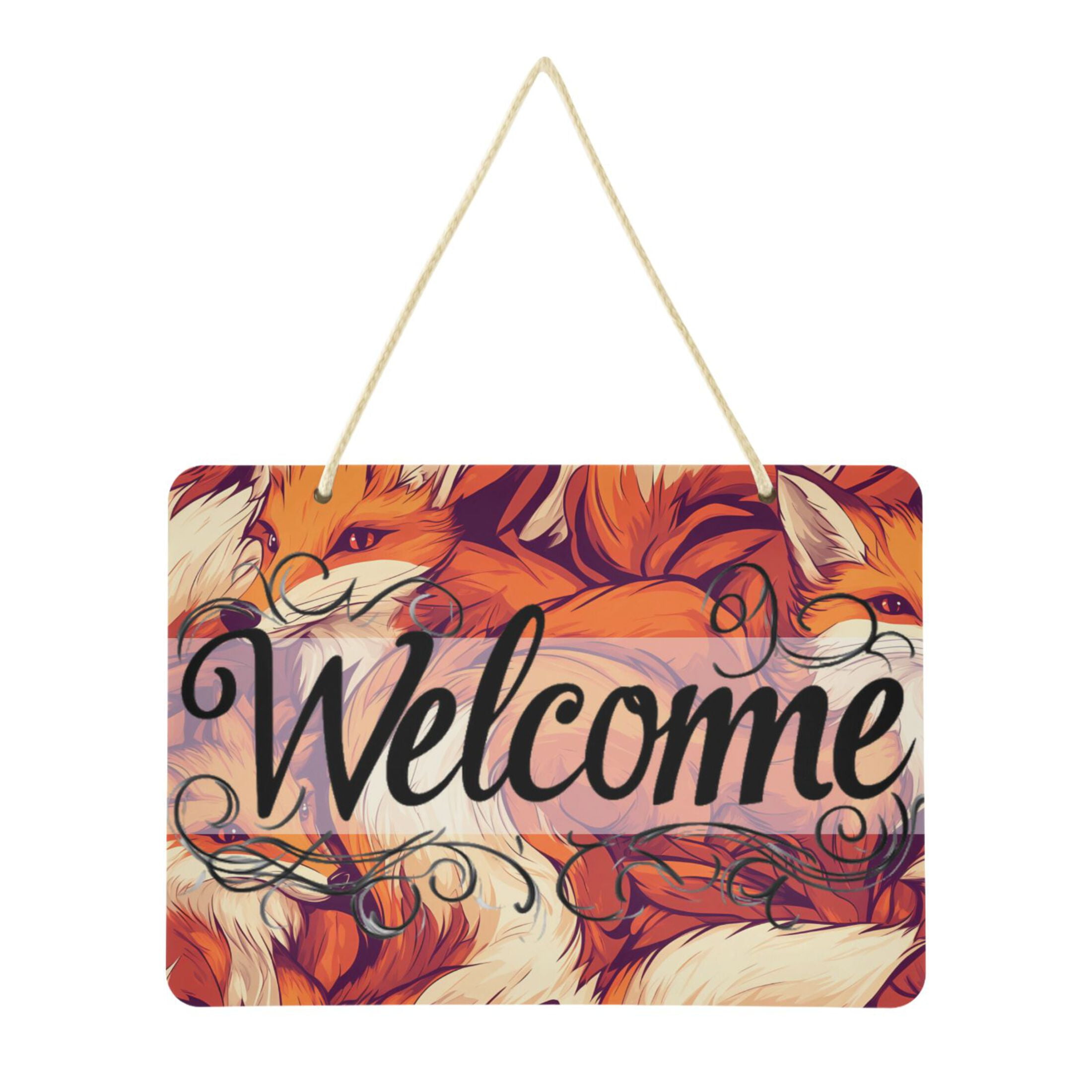 Welcome Sign for Front Door Farmhouse Wall Porch Fall Home Outside ...