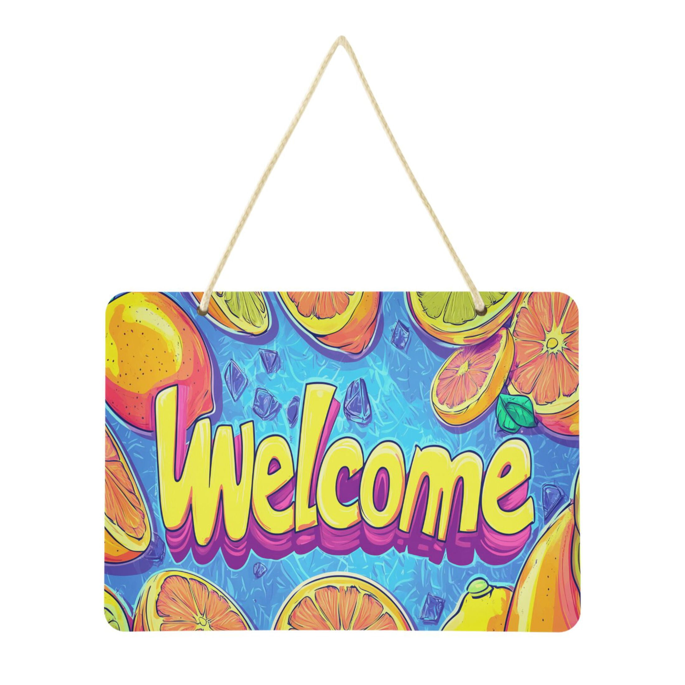 Welcome Sign for Front Door Farmhouse Wall Porch Fall Home Outside ...