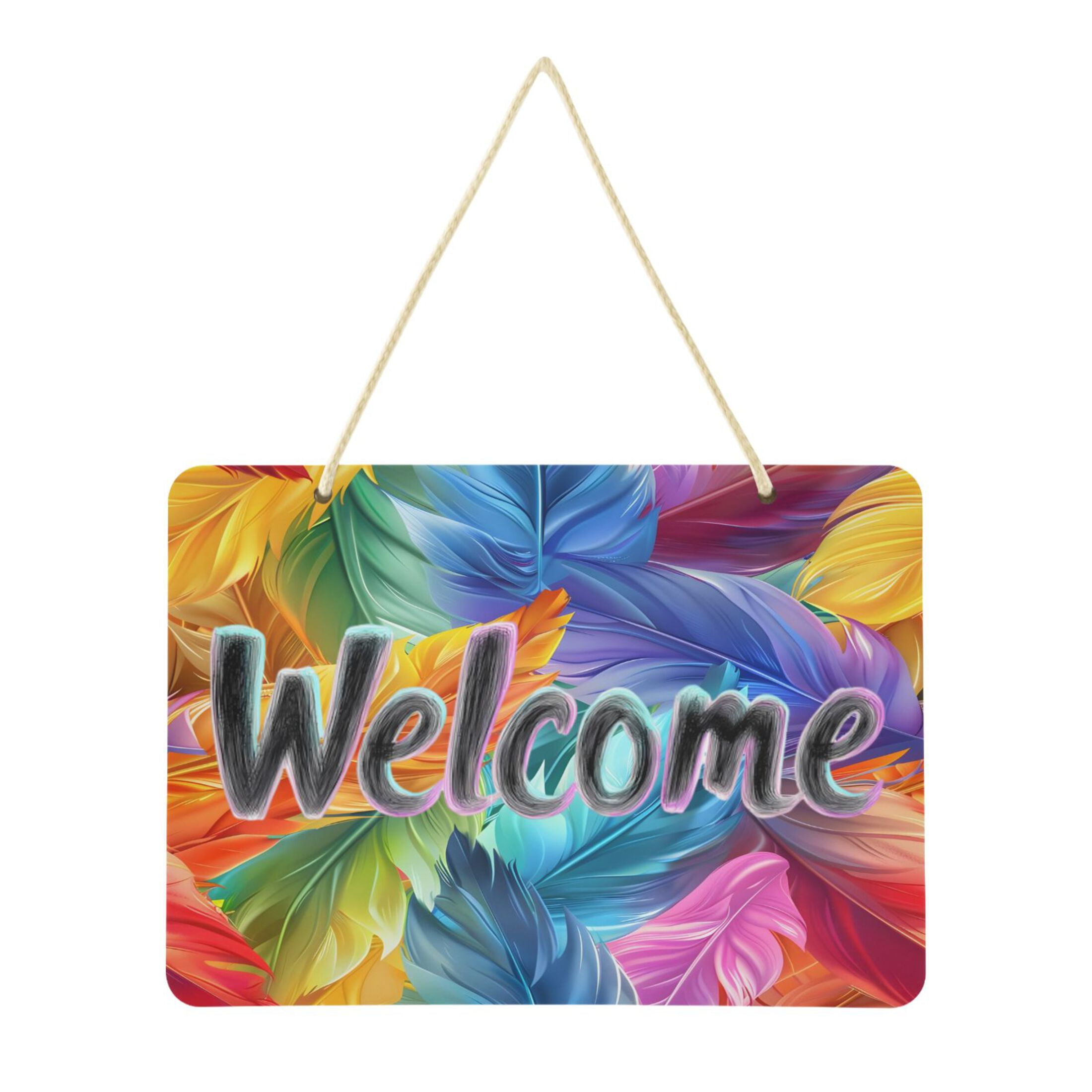Welcome Sign for Front Door Farmhouse Wall Porch Fall Home Outside ...