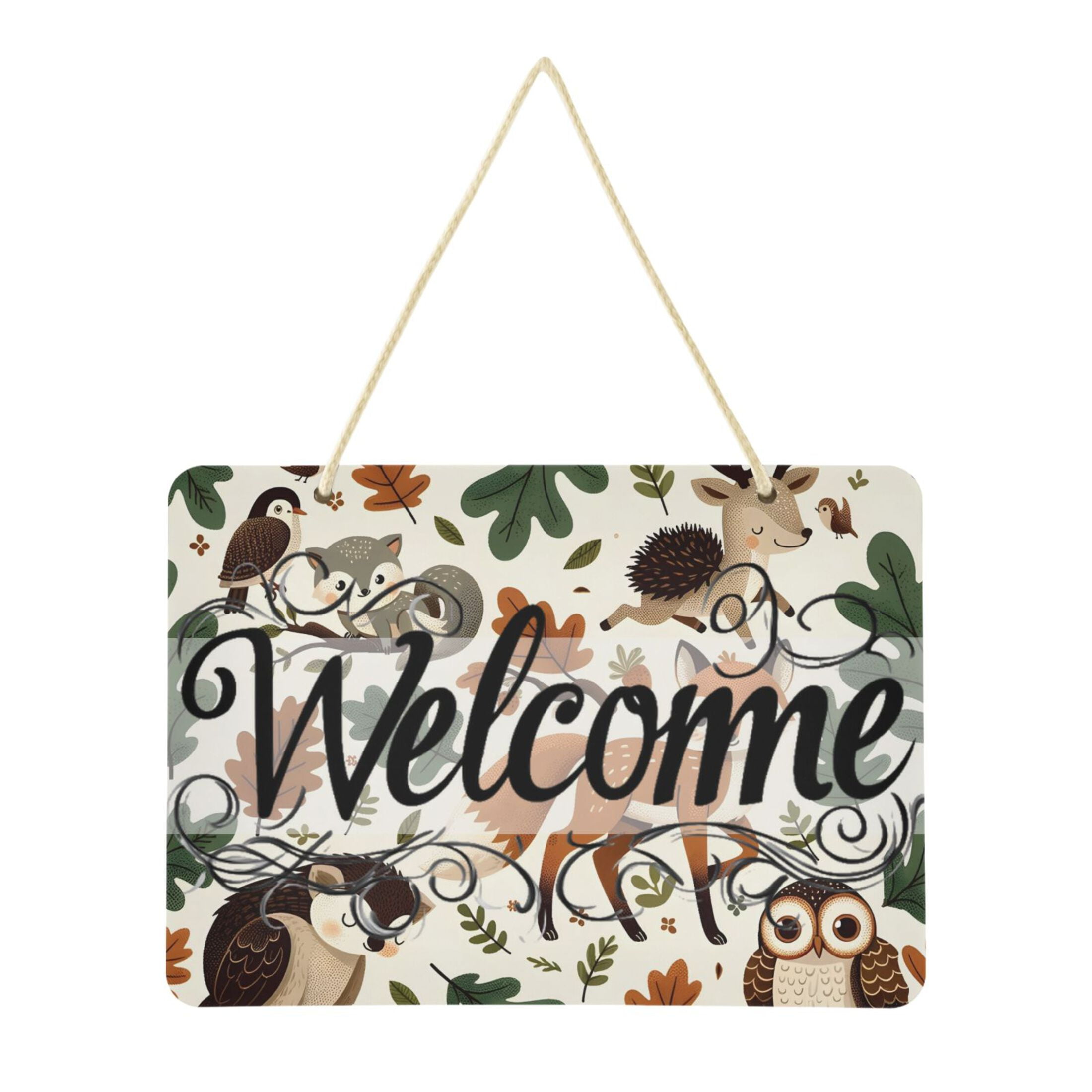 Welcome Sign for Front Door Farmhouse Wall Porch Fall Home Outside ...