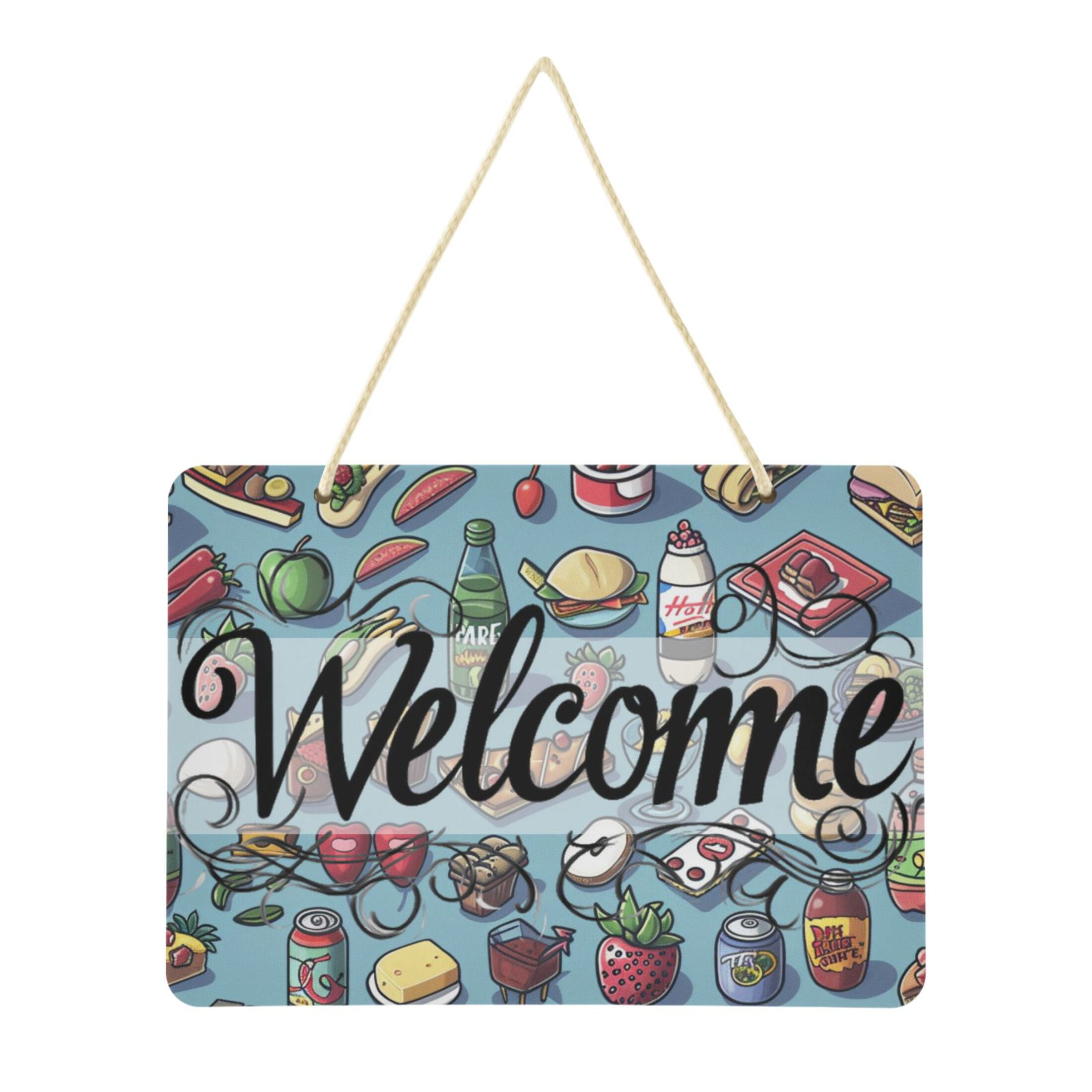 Welcome Sign for Front Door Farmhouse Wall Porch Fall Home Outside ...